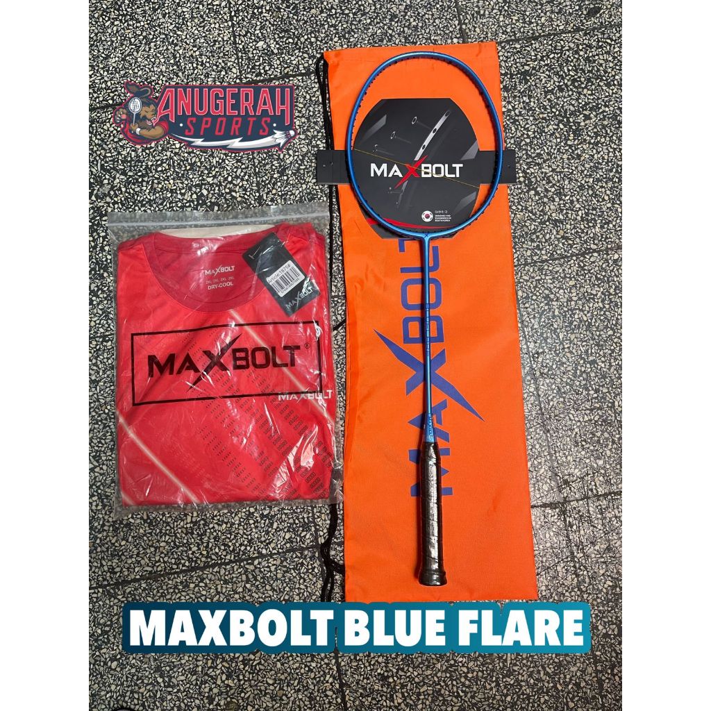 Jual Raket Badminton MAXBOLT BLUE FLARE ORIGINAL | Shopee Indonesia