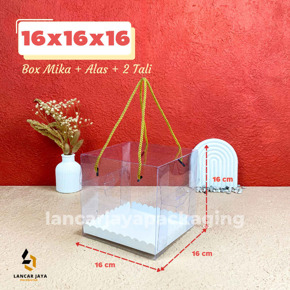 Jual Box Mika Tali Transparan Dos Kue Tart Bento Cake Chiffon Pudding ...