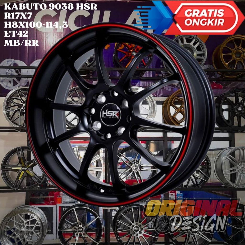 Jual Velg Mobil Ring 17 HSR KABUTO R17 Untuk Mobilio , Rocky , Raize , Alvez | Shopee Indonesia