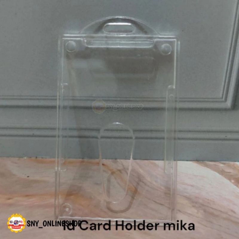 Jual 10pcs Tempat Casing ID Card Holder Mika Frame Name Tag Bening Transparant | Shopee Indonesia
