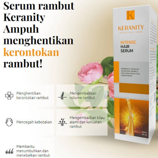 Jual Keranity Hair Serum 80 ml Obat Penumbuh Rambut Obat Rambut Rontok ...