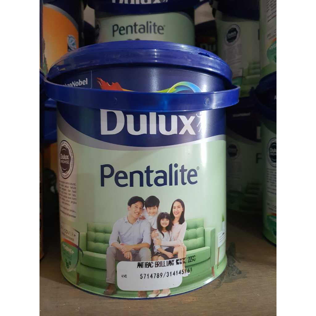 Jual DULUX PENTALITE CAT TEMBOK INTERIOR ANTIBAC 2290 BRILLIANT WHITE 2 ...