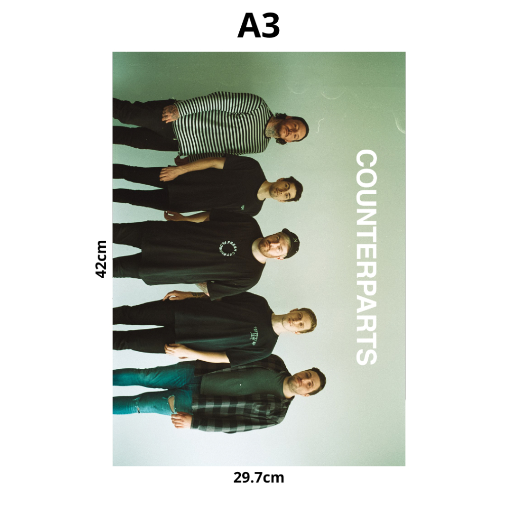 Jual Poster Band COUNTERPARTS 3 (A3, A4, A5) | Shopee Indonesia