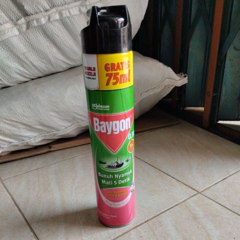 Jual Baygon Spray wangi flower garden - 600 + 75 ml | Shopee Indonesia