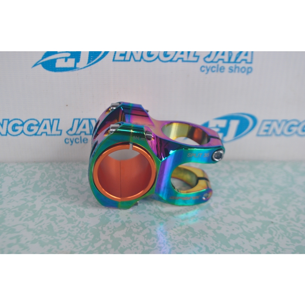 Jual Stem Sepeda MTB Oversize Spank TAIWAN Rainbow Anodized 31.8 Pendek ...
