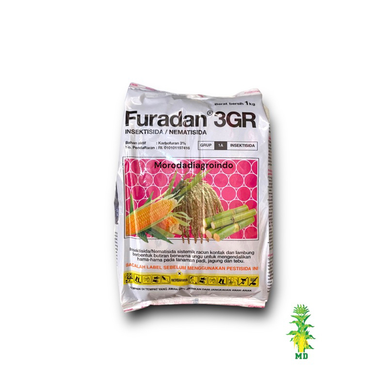 Jual Insektisida Nematisida FURADAN 3GR Kemasan 1kg 100% Original ...
