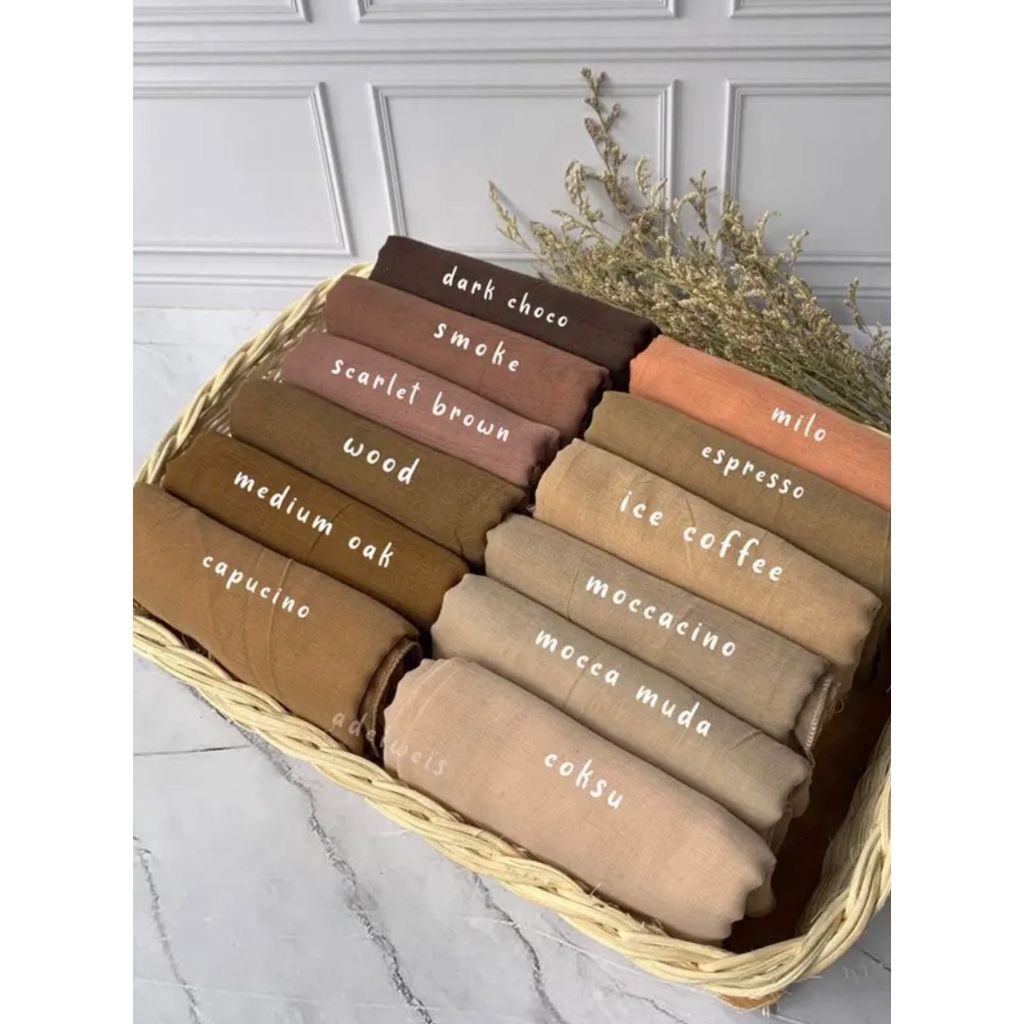 Jual Hijab Paris Jadul Segi Empat Warna Earthtone / Segi Empat Paris ...