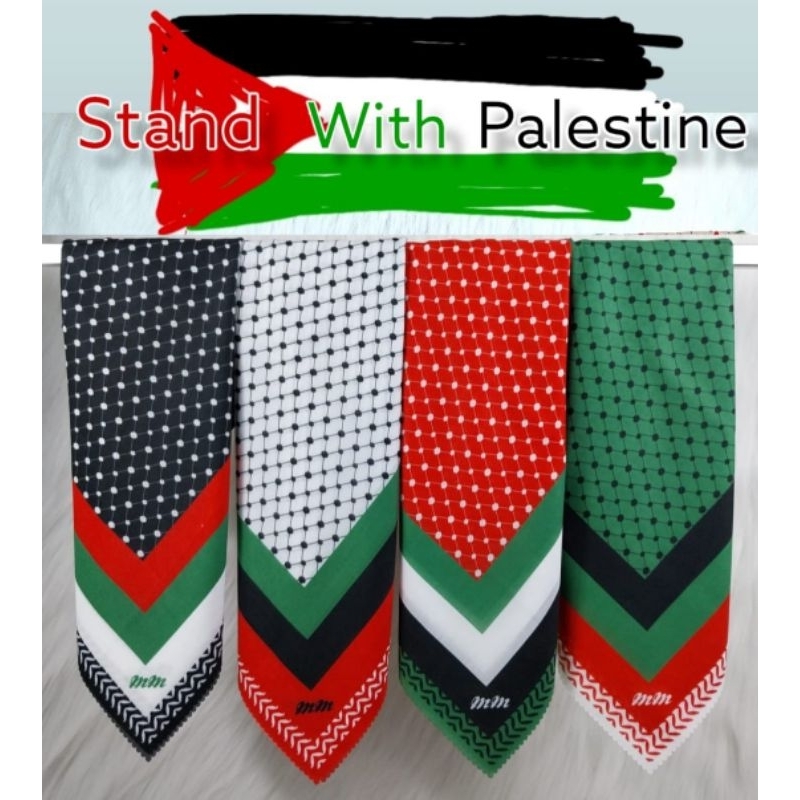 Jual Hijab Bendera Palestina / Jilbab Palestine / Kerudung Bendera ...