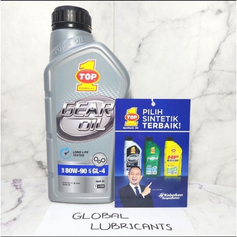 Jual TOP1/ TOP 1 Synthetic Gear Oil 80W-90 GL-4 1 Liter (Oli Transmisi Manual/ Persneling ...