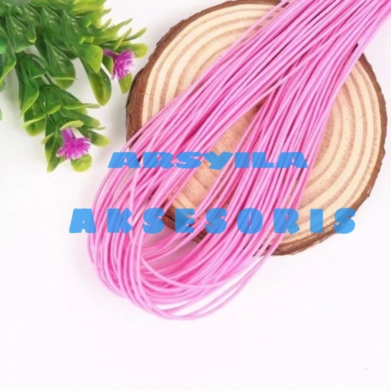 Jual Tali Karet Elastis Bulat Bahan Craft Untuk Membuat Kalung Dan ...