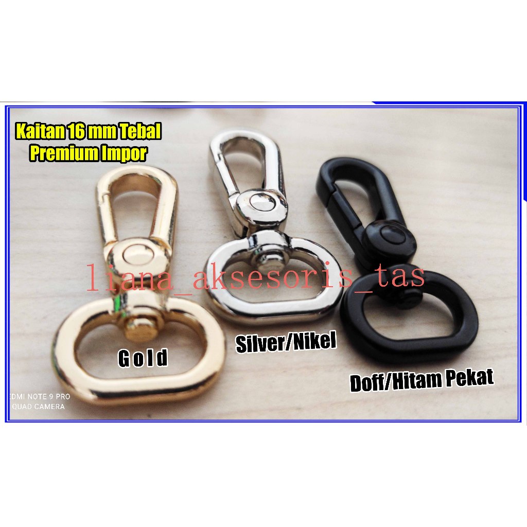 Jual KAITAN TALI TAS (isi 1 biji) Diameter Lubang 16mm - CANTOLAN TAS ...