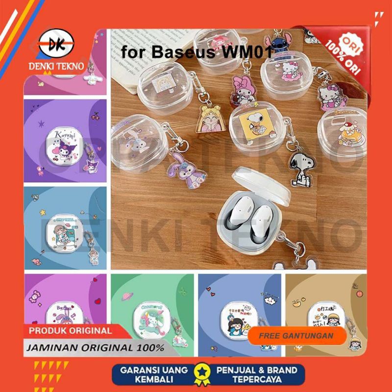 Jual [CASE Bening] Baseus WM01/WM02 Transparant Kartun & Gantungan ...