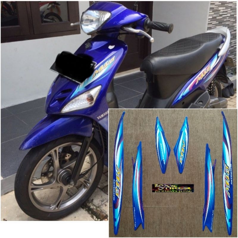 Jual Striping Original Yamaha Mio sporty biru tahun 2007 2008 | Shopee ...