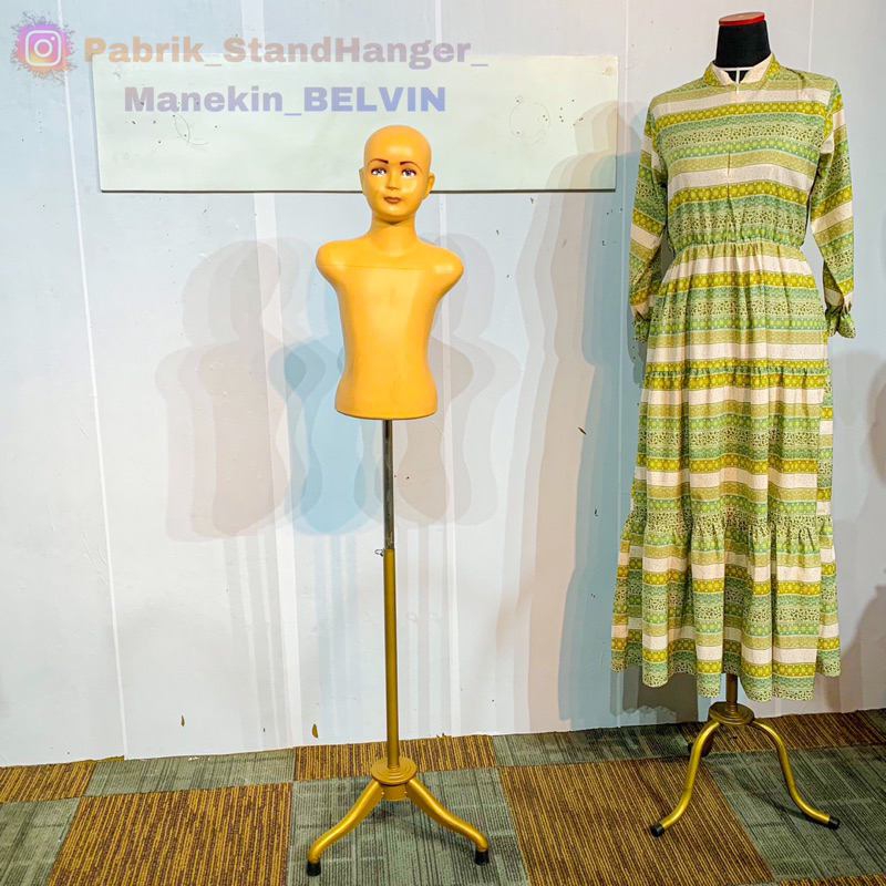 Jual Manekin Anak Kepala | Torso Wajah Anak | Manekin Setengah Badan ...