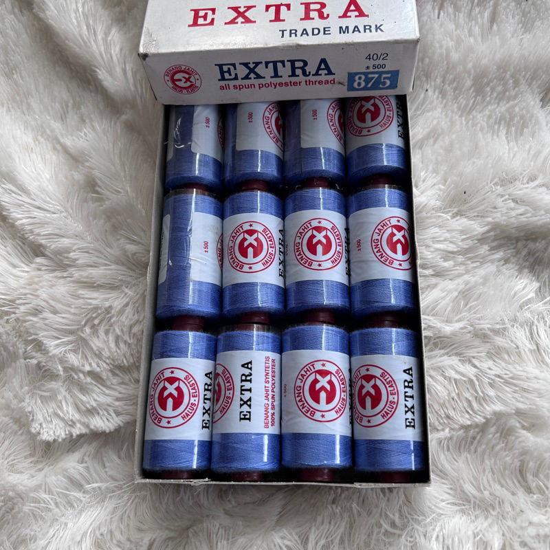 Jual Benang Jahit EXTRA Warna Lengkap Panjang 500 Yard (Eceran per buah ...