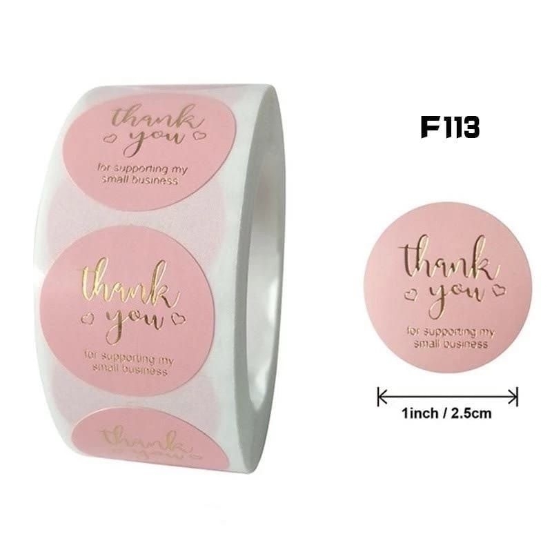 Jual Sticker Thank You ISI 50PCS Sticker Label Makanan Sticker Toples ...