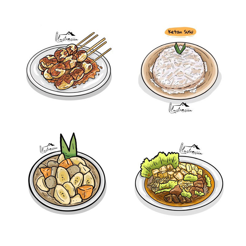 Jual Ilustrasi model makanan | Shopee Indonesia