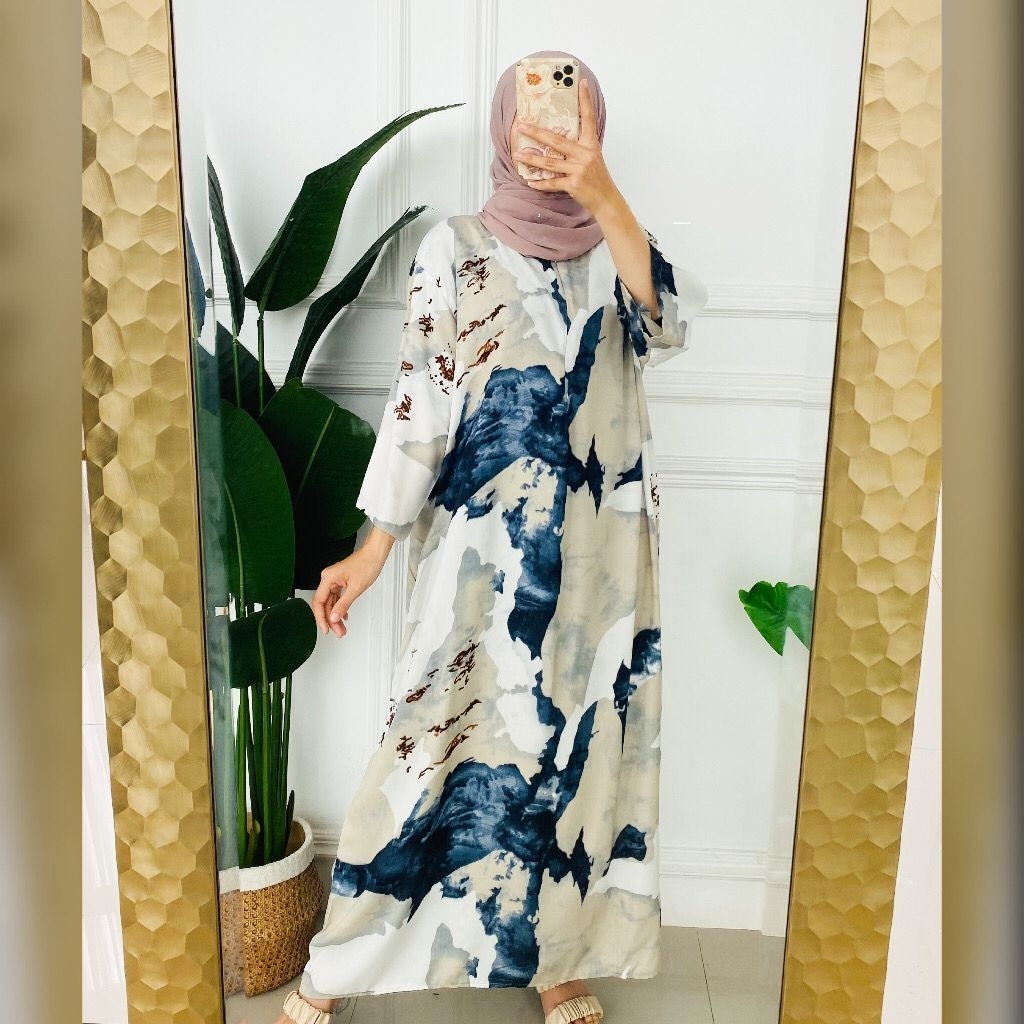 Jual baju daster gamis muslim syari lengan panjang LD 110 PB 125 semata ...