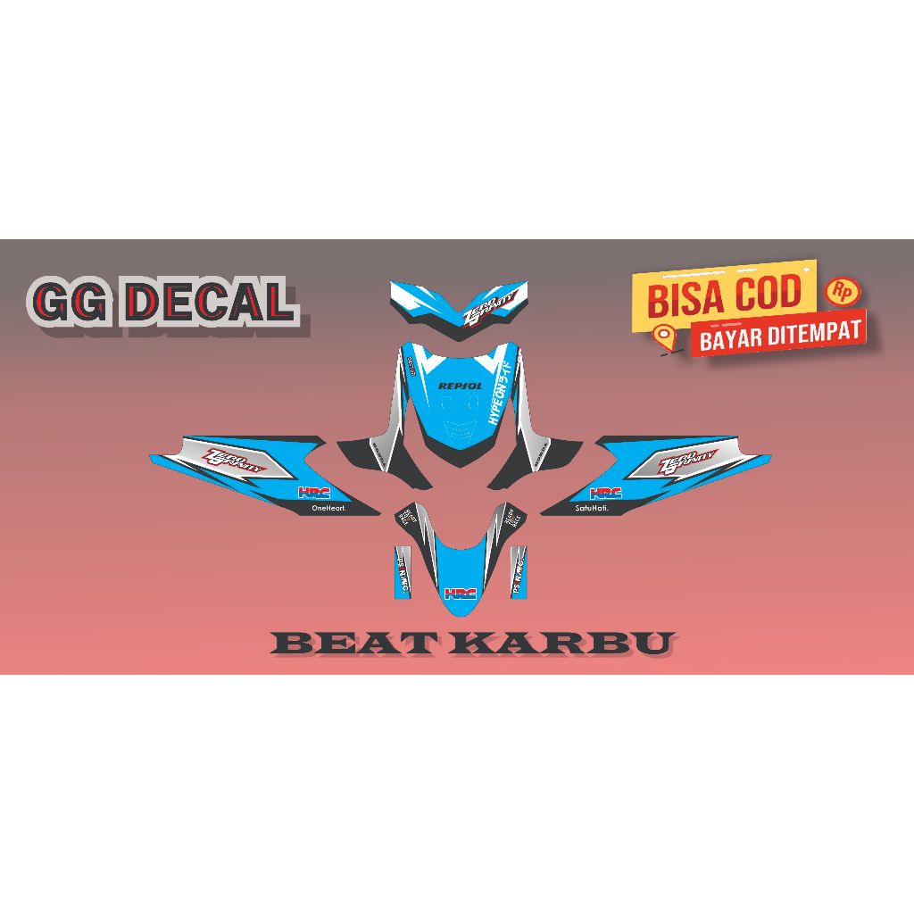 Jual Decal Sticker Full Body Beat Karbu Bahan Camel Stiker Motor Full ...