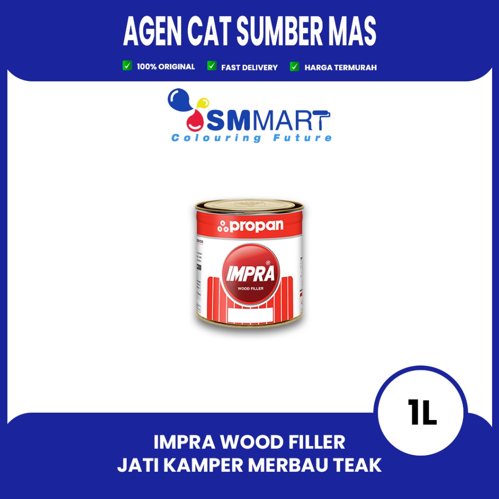 Jual DEMPUL KAYU PROPAN IMPRA WOOD BROWN KJ / WHITE 1L | Shopee Indonesia