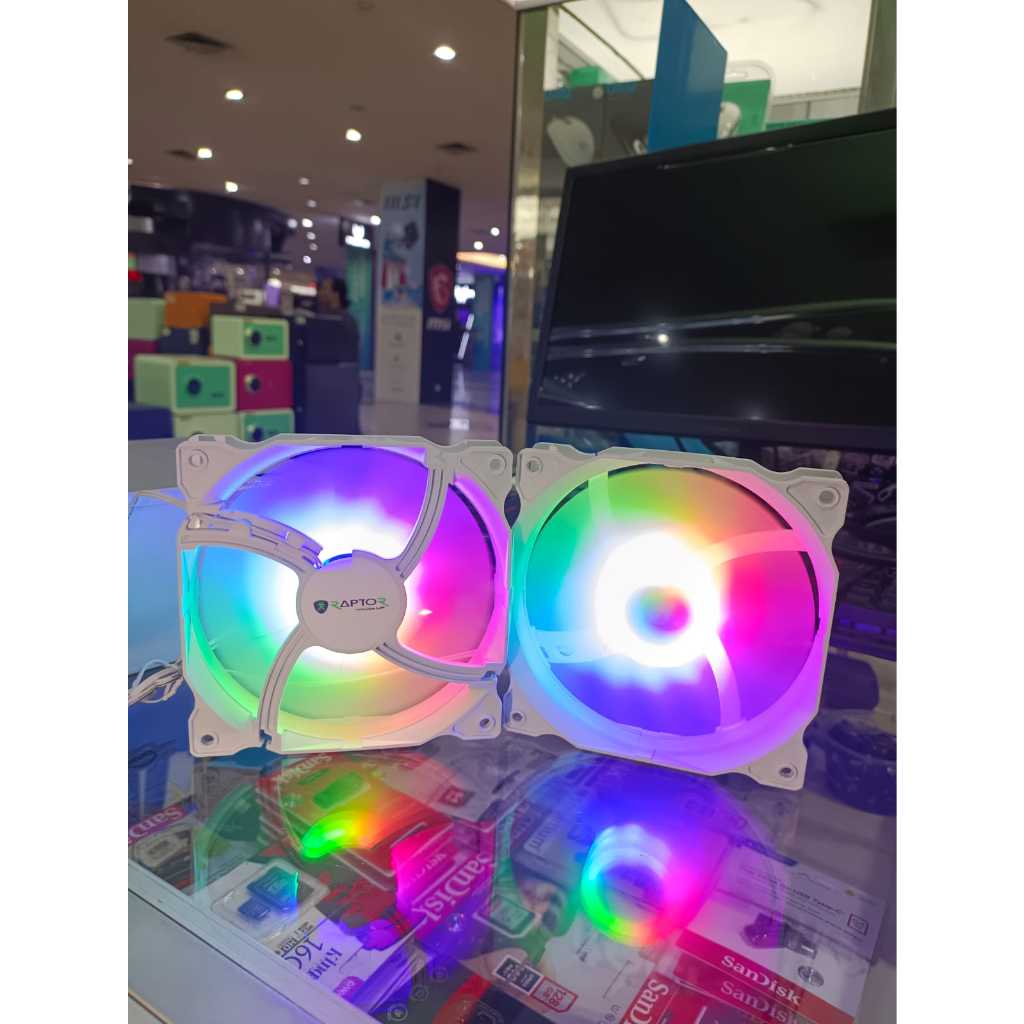 Jual Fan Casing WHITE LED PowerUp RGB Loop Lampu Tengah Lost Pack - Fan ...
