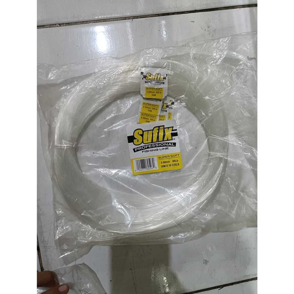 Jual SENAR SUFIX 80LB SUPER SOFT WHITE/BLUE 80LB CLEAR / NILON SUFFIX PROFESSIONAL FISHING LINE ...