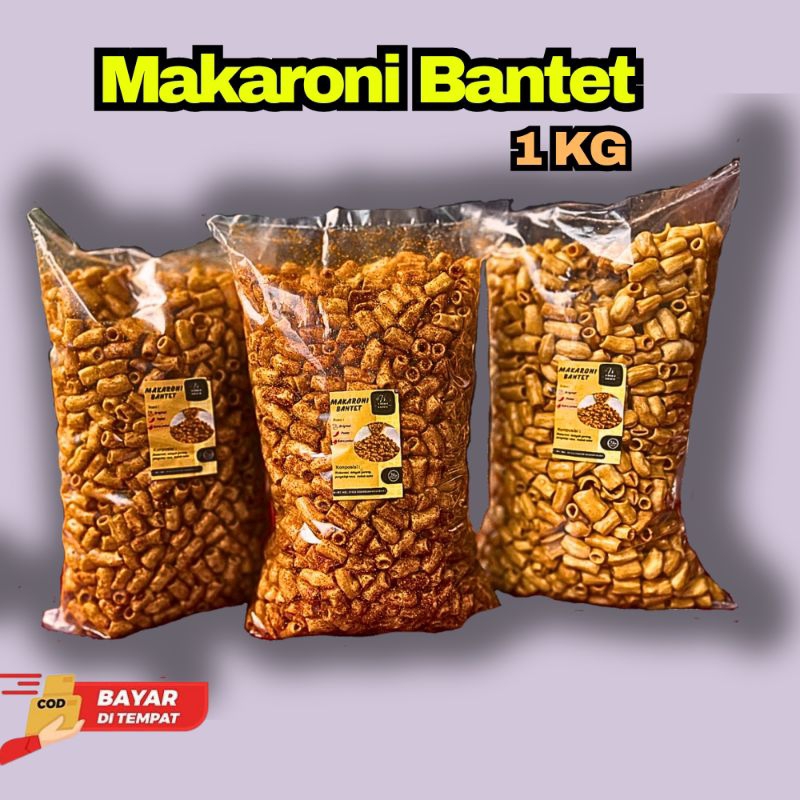 Jual MAKARONI BANTET BANTAT PEDAS KILOAN 1KG KHAS TASIKMALAYA KRIWIL ...