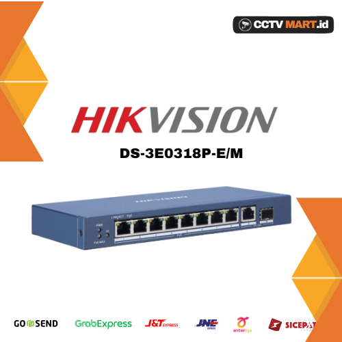 Jual Hikvision PoE Switch 8port DS-3E1309P-EI | Shopee Indonesia