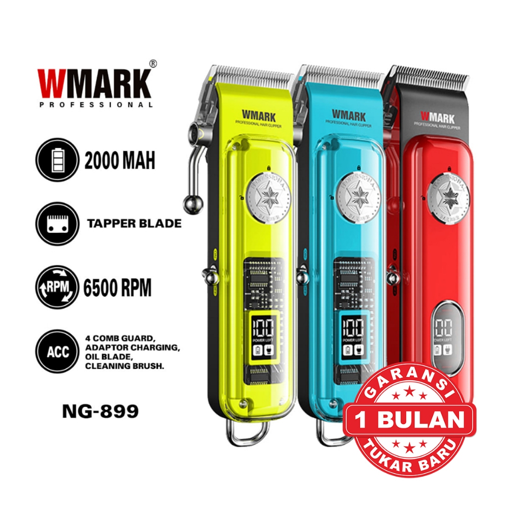 Jual WMARK NG-899 Cordless Clipper 6500 Rpm Alat Cukur Rambut ...