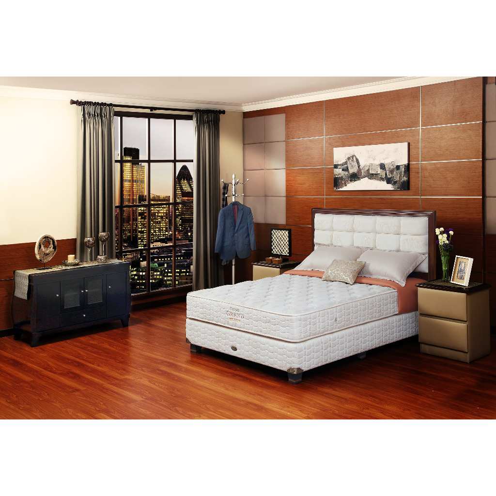 Jual Full Set Kasur Spring Bed Guhdo Grand Sleep Set Headboard Metropolis | Shopee Indonesia