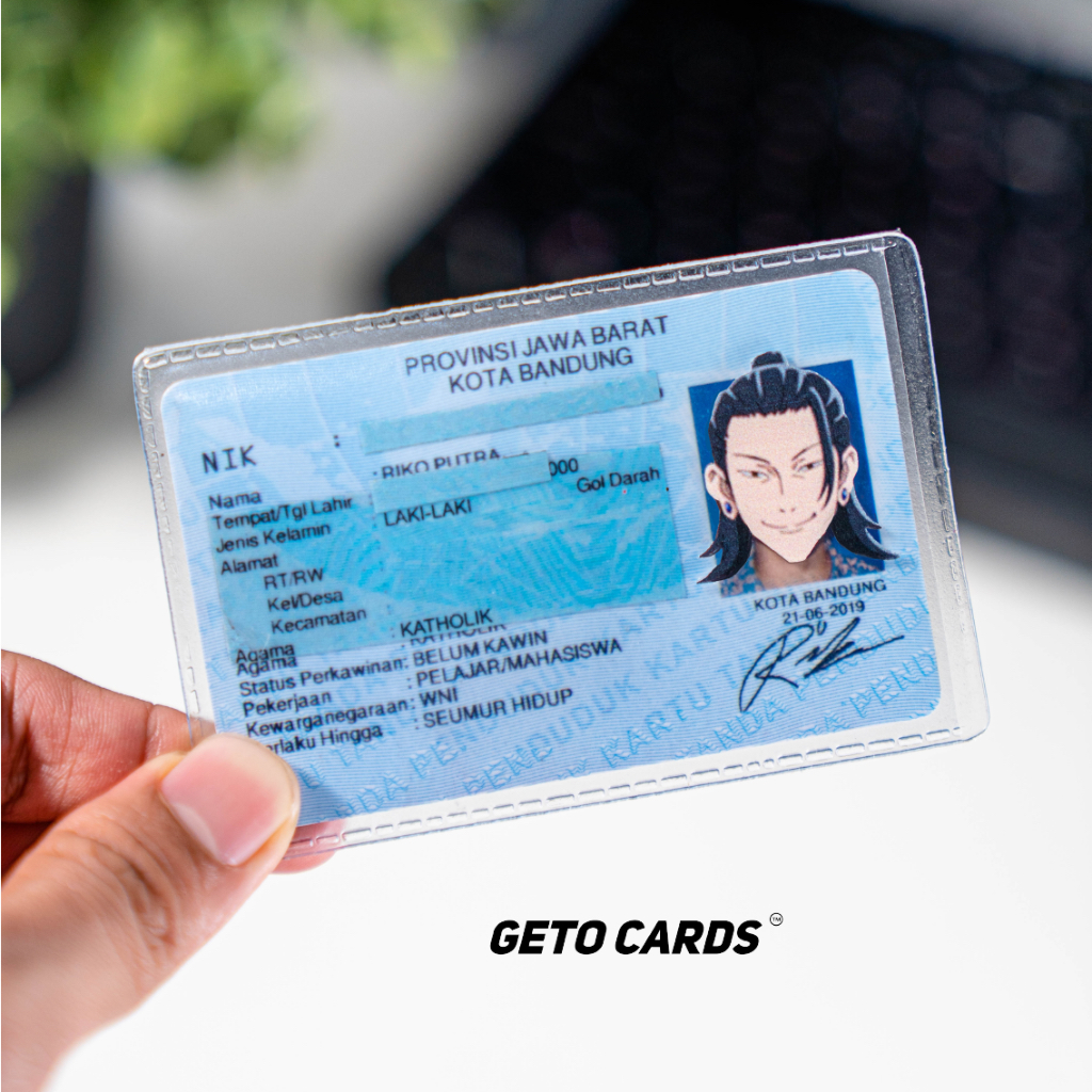 Jual Sampul Pelindung Kartu Anti Gores Untuk KTP ID CARD Design Anime ...