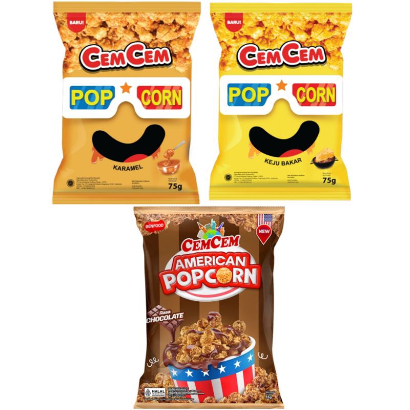 Jual CEM-CEM Popcorn Karamel keju bakar cem cem cemcem | Shopee Indonesia