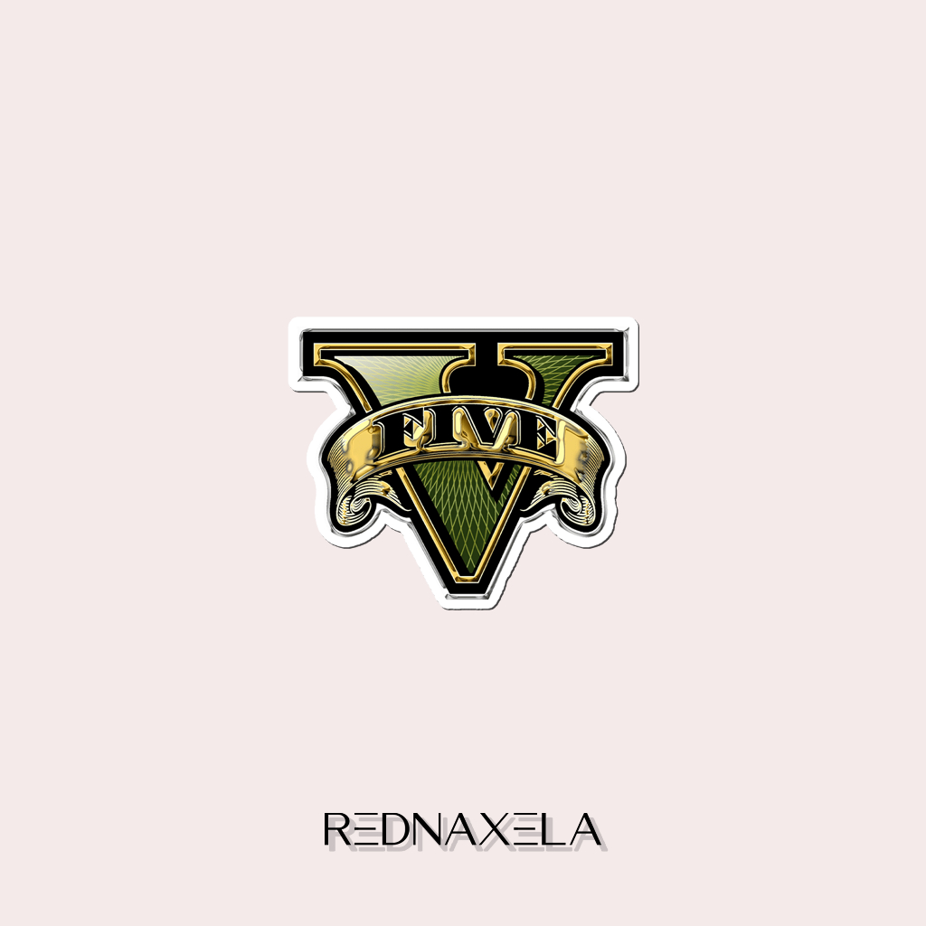 Jual Stiker Vinyl Grand Theft Auto V Emblem Stiker Koper Outdoor ...