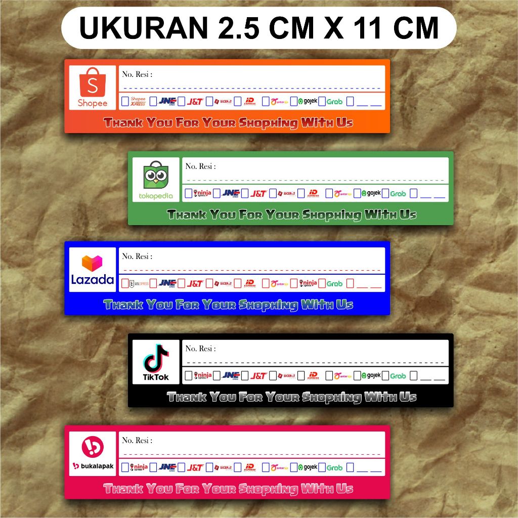 Jual STIKER LABEL KHUSUS RESI OLSHOP | Shopee Indonesia