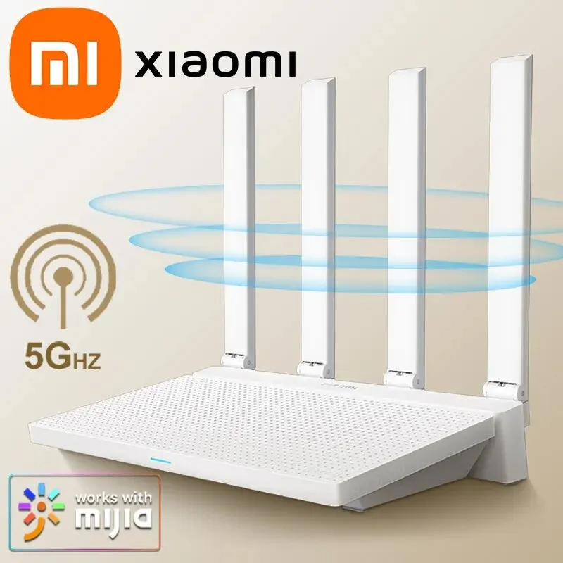 Jual Xiaomi AX3000T NFC Mesh Router WiFi 6 AX Gigabit Dual Band 2.4 ...