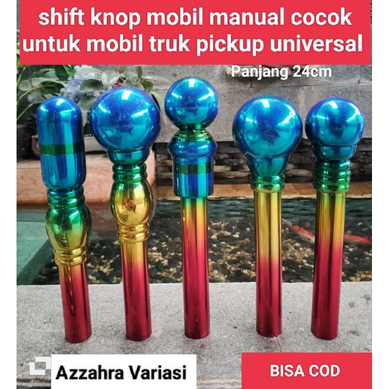 Jual [COD] MOTIF PELANGI!! Tongkat persneling variasi mobil truk pickup ...