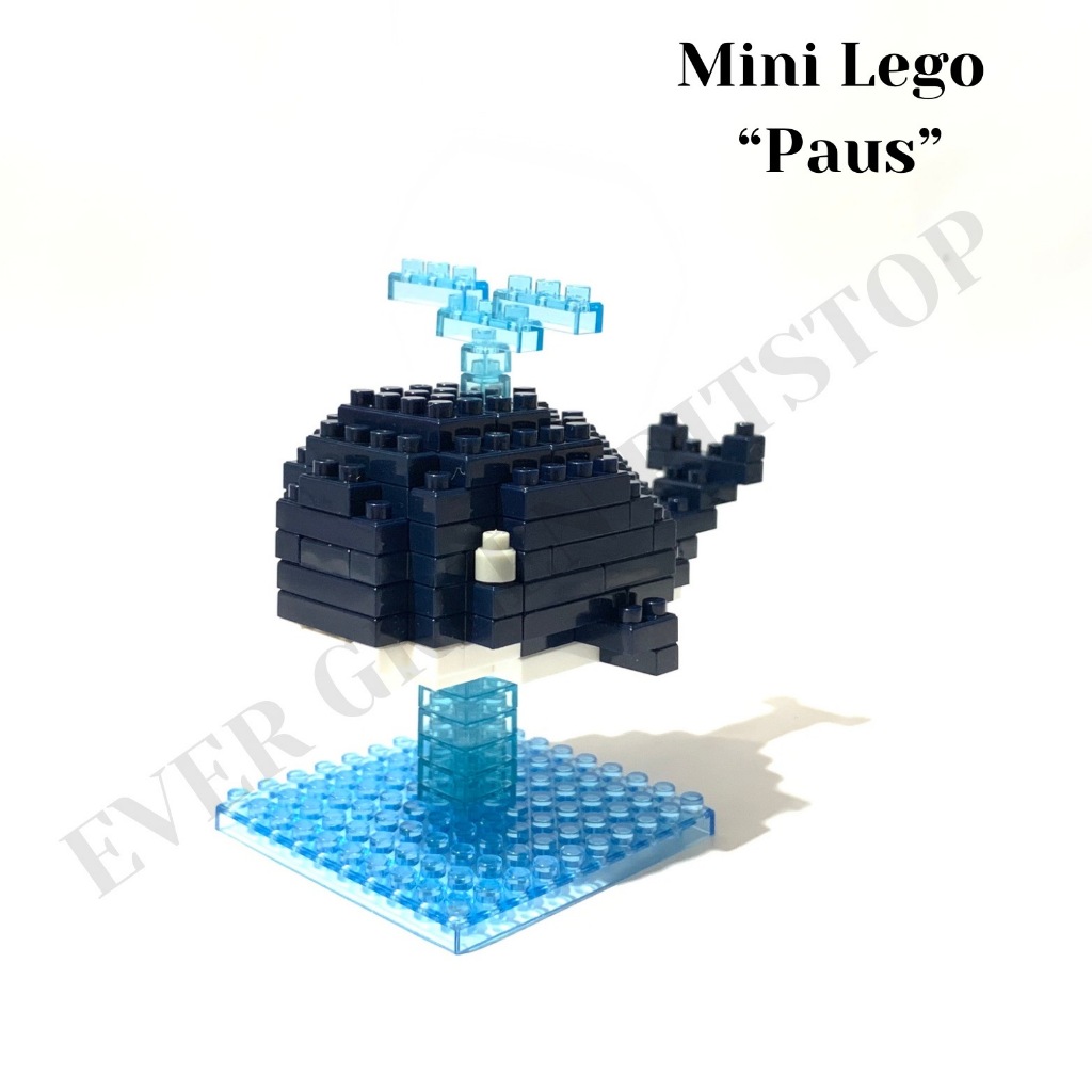 Jual MINI LEGO Paus / Whale Mainan Anak Mini Block / Balok Lucu ...