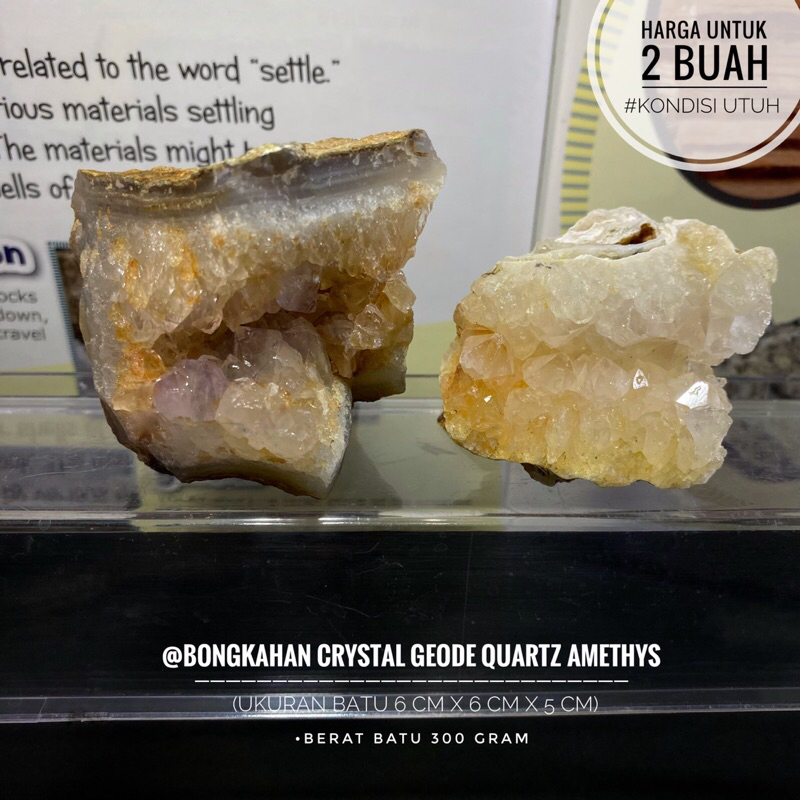 Jual Bongkahan Crystal Geode Amethys Quartz L35 atau Batu Kristal ...