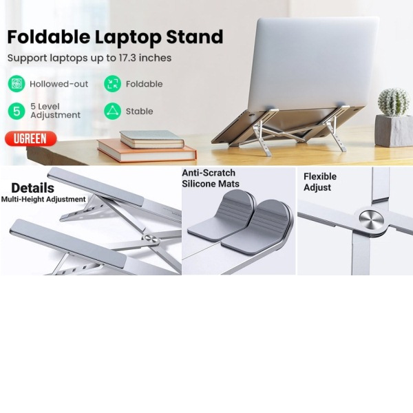 Jual UGREEN Laptop Tablet Stand Holder Material Aluminium Alloy 8inch ...