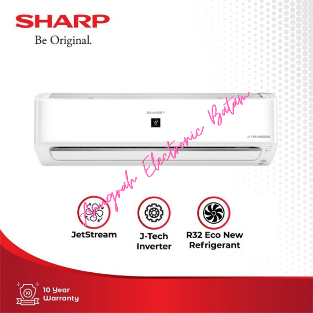Jual Sharp AC 0.5 PK 1/2 pk New J-Tech Inverter With AloT Plasmacluster AH-XP6YHY BATAM | Shopee ...