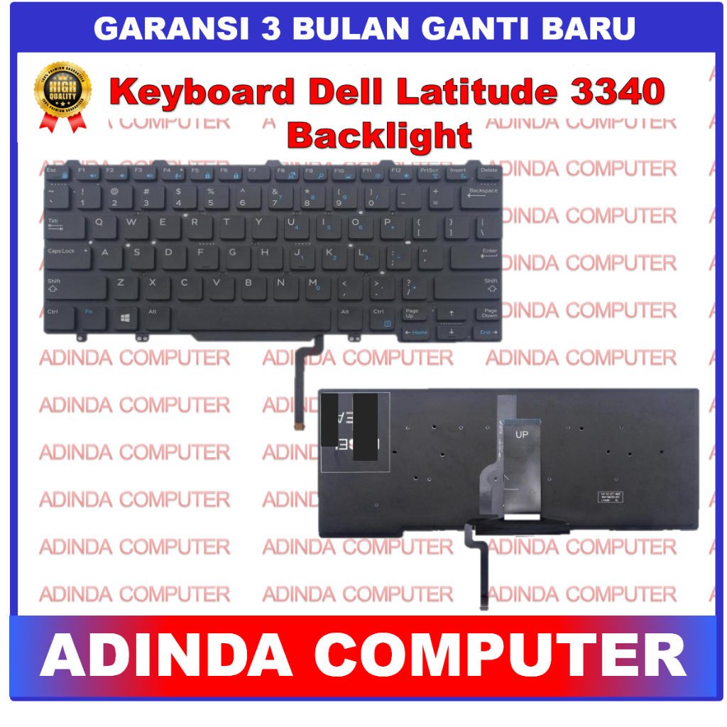 Jual Keyboard Dell Latitude 3340 3350 5490 E5470 E5480 E7450 Backlight ...