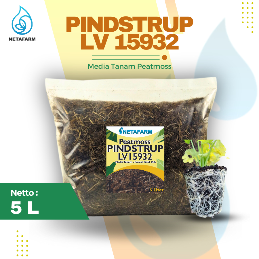 Jual PINDSTRUP LV15932 Media Tanam Peatmoss Potting Mix Bunga Hias - 5 ...