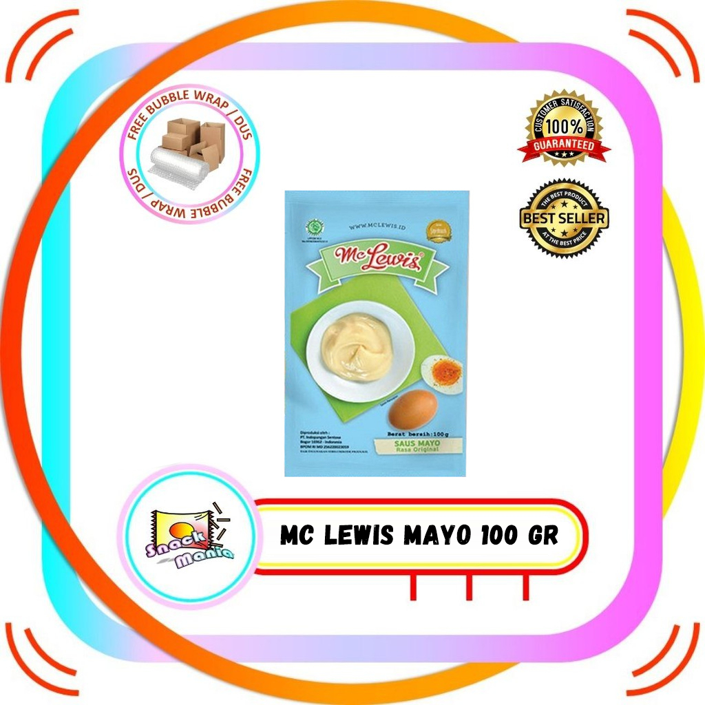 Jual Mc Lewis Original Mayonaise Mayo Mayones Mayonnaise 100 gr Sachet ...