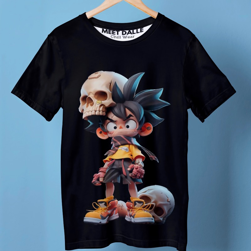 Jual Kaos Distro 3D Premium tebal Pria Wanita Warna Hitam Putih Meet ...