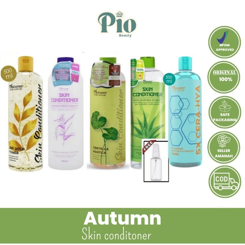 Jual AUTUMN Skin Conditioner Toner with Hatomugi FREE BOTOL SPRAY ...