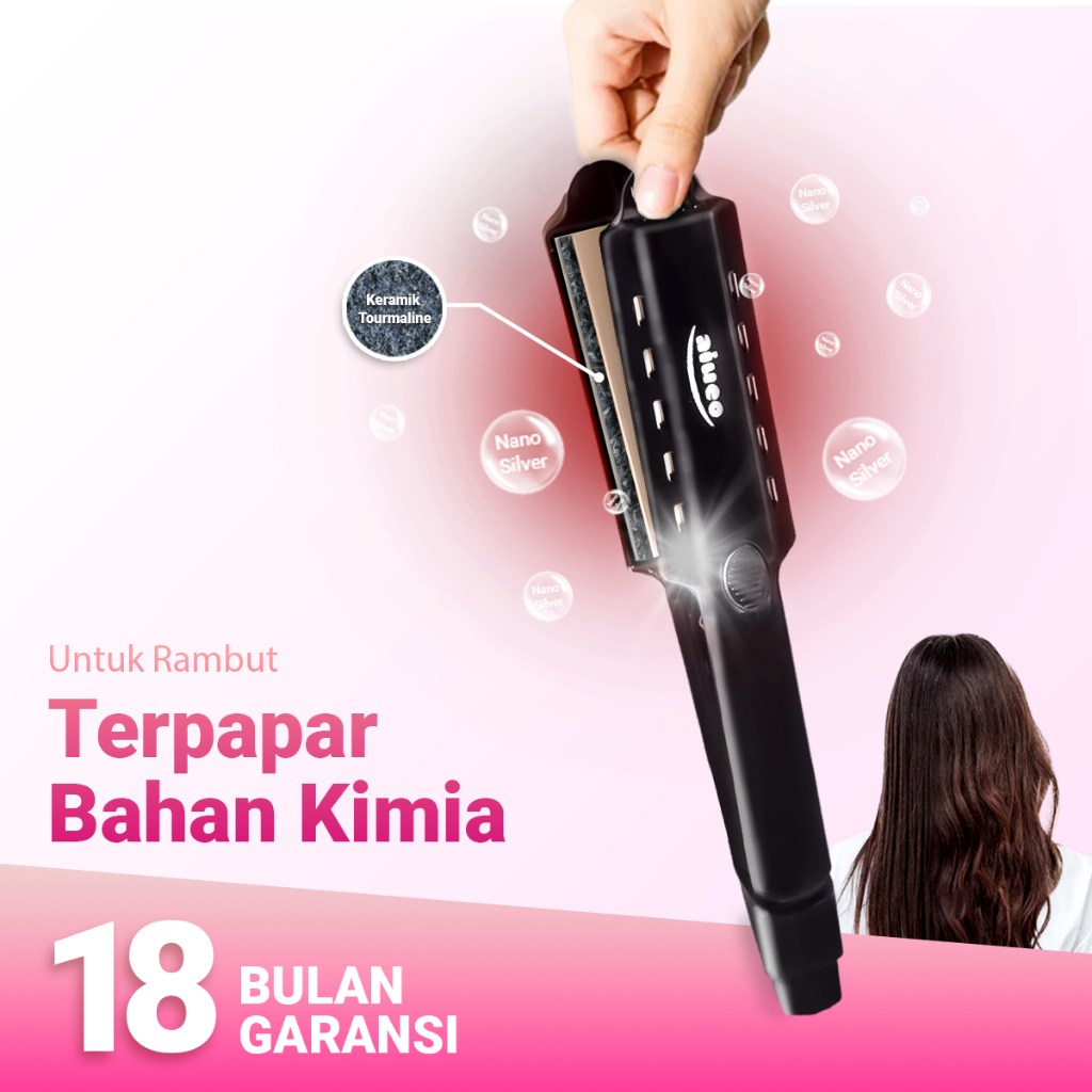 Jual AIUEO Catokan Rambut Berli 8099 Catok Rambut Meluruskan Blow ...