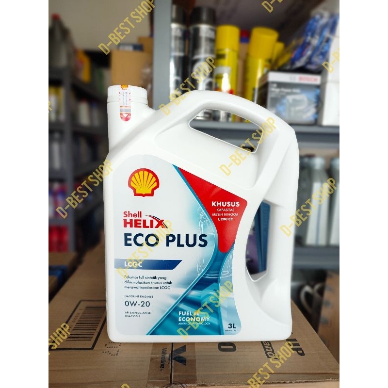 Jual Oli Shell Helix ECO 0w-20 FULL SYNTHETIC ( LCGC ) - 3 liter ...
