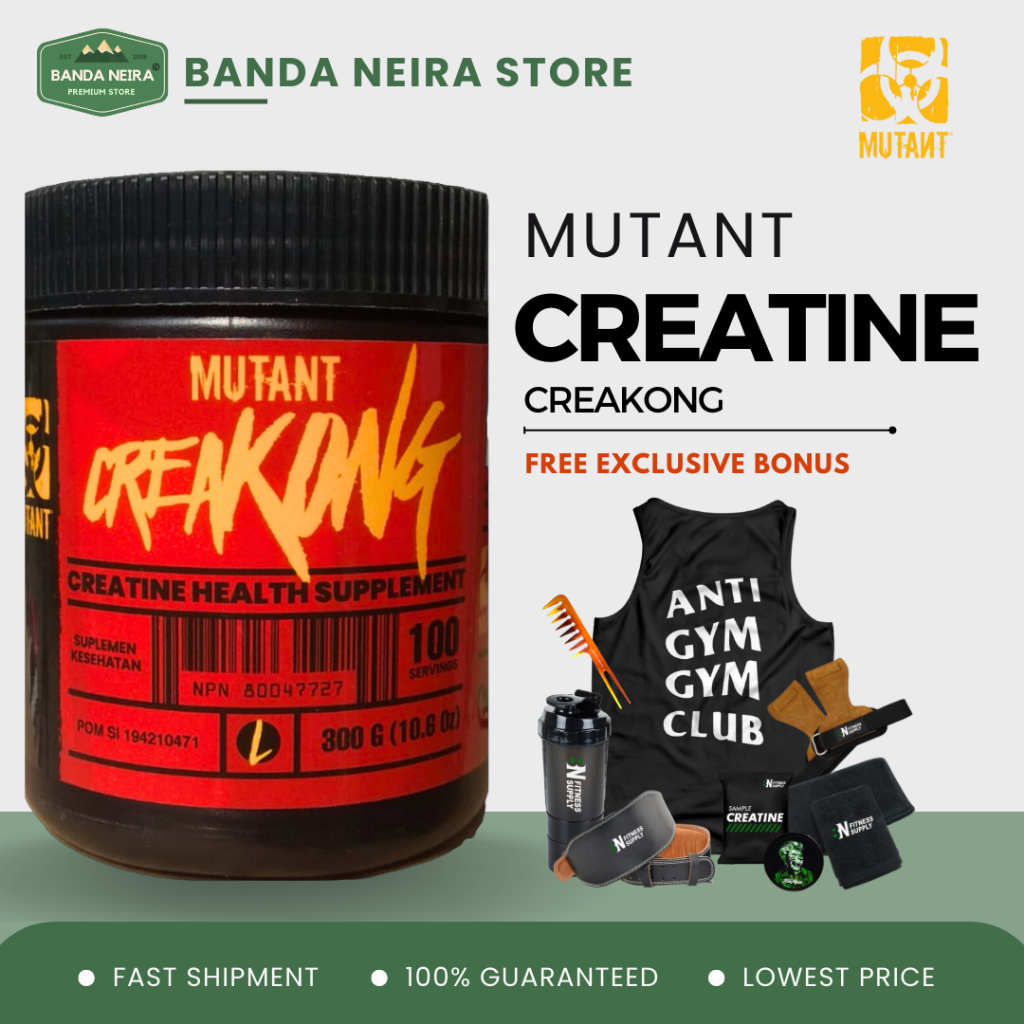 Jual MUTANT CREAKONG CREATINE / Kreatin | 100 SAJIAN | 300 GR | Shopee ...