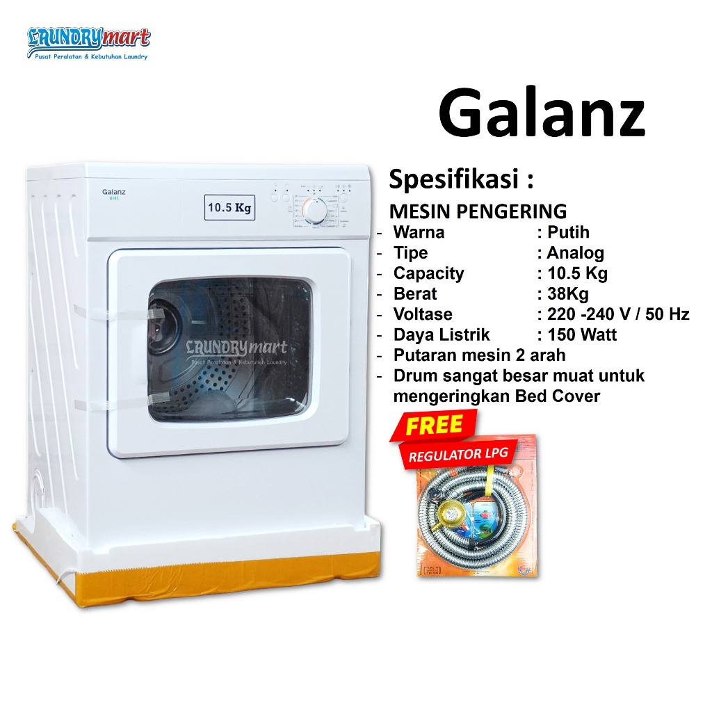 Jual DRYER GALANZ KONVERSI GAS 10.5KG | Shopee Indonesia