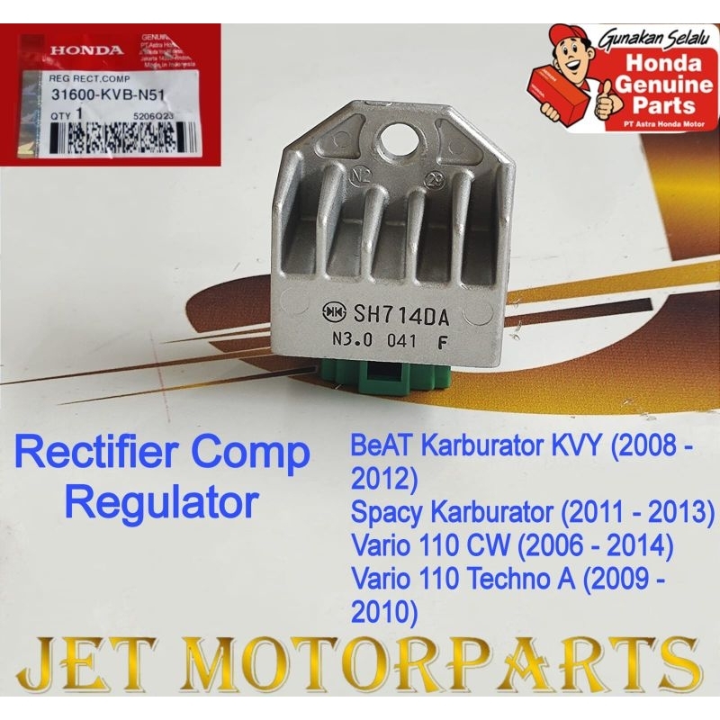 Jual 31600KVBN51 Rectifier Comp Regulator Kiprok BeAT Scoopy Spacy ...